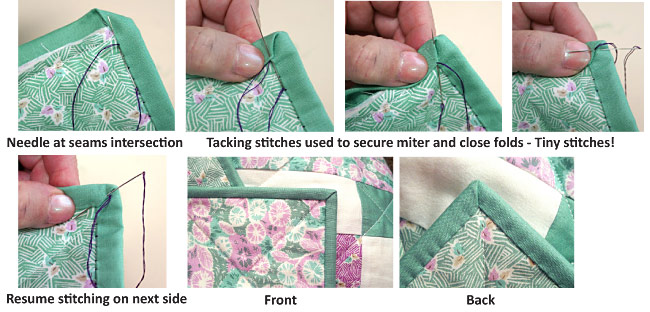 Mitering Binding Corners – Quilts, Quips, and other Nearsighted Adventures